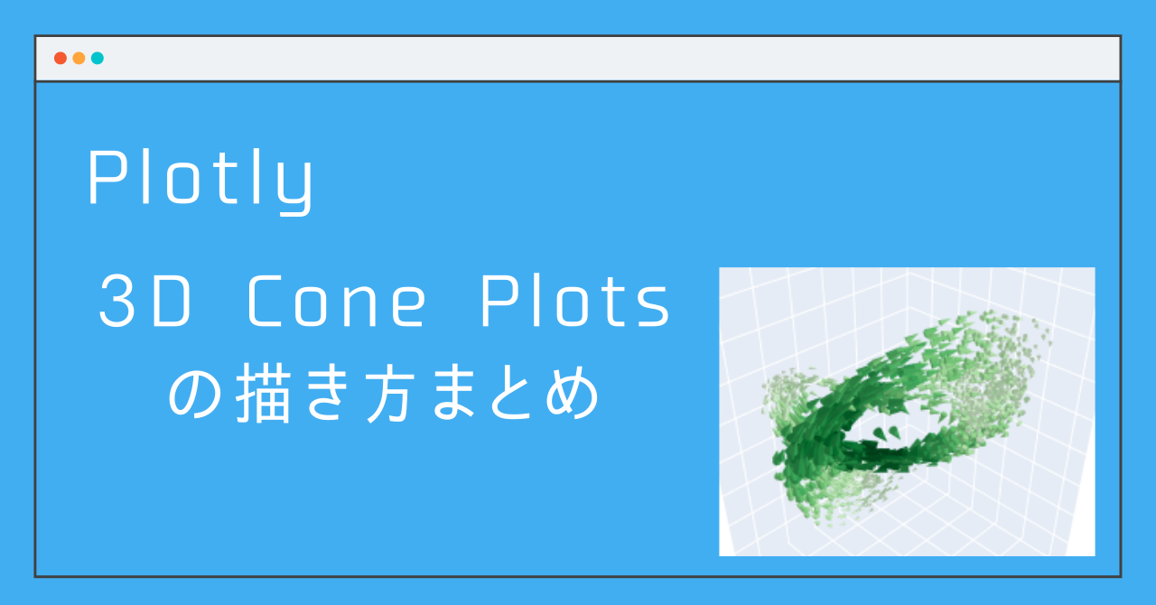 Plotly : 3D Cone Plots の描き方まとめ | AIリサーチコレクション