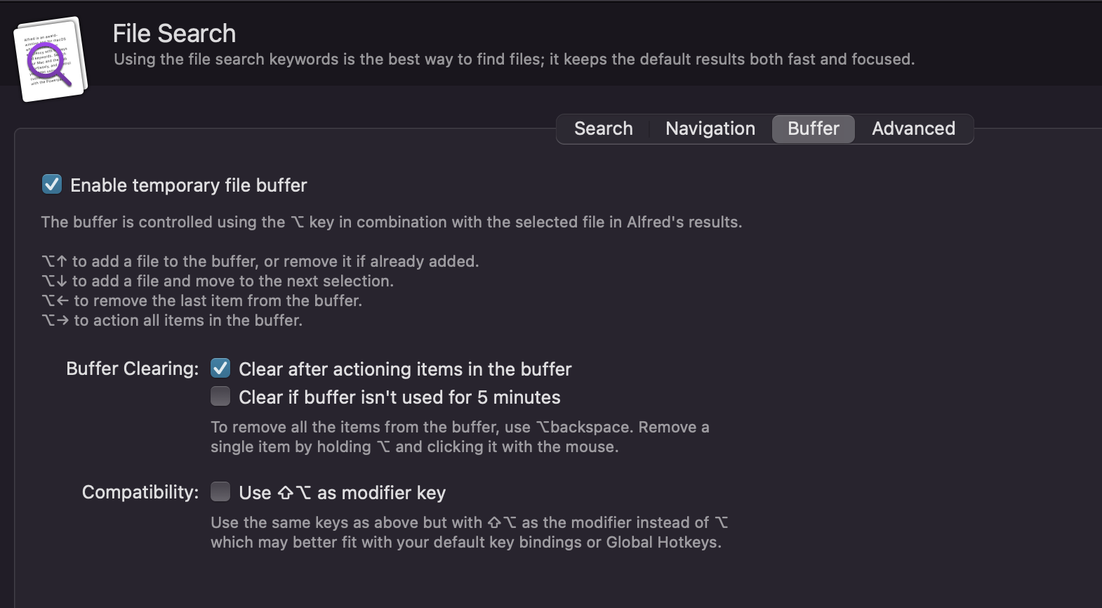 Alfred: File Search 機能 使い方まとめ (Buffer編) | AIリサーチコレクション